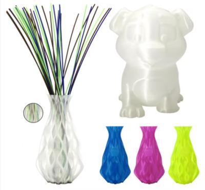 China Filamento de impresión 3D Filamento de PLA amarillo transparente para impresora 3D Fuerte dureza y opción de personalización en venta