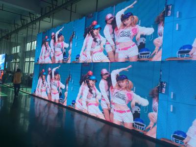 Cina Pubblicità dell'interno spazzolata della parete dell'alluminio P4.81 LED video, video quadri comandi principali in vendita
