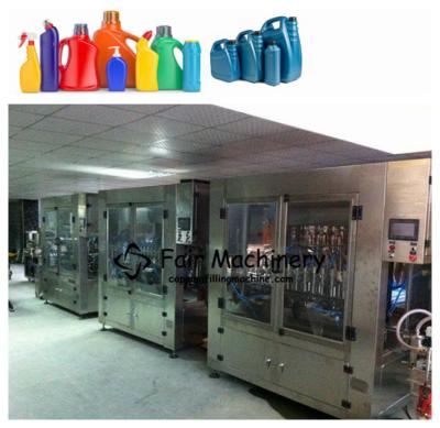 China 250ml 60BPM Dishwashing Liquid Filling Machine , 220V Sanitizer Filling Line for sale