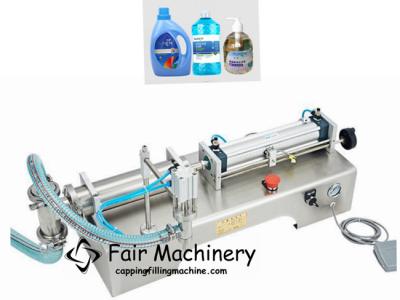 China 0.6mpa 35KG Laundry Detergent Filling Machine , 2000ml Coconut Oil Bottle Filling Machine for sale