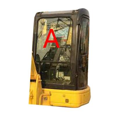 中国 PC55MR PC55 5MMの厚い掘削機の小松のタクシー ガラスは風防ガラスの前部ガラスを和らげた 販売のため