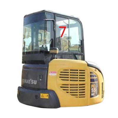 中国 点の小松PC55MRの掘削機の窓の取り替えの右側の位置No.7 販売のため