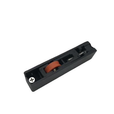 China Screw Fixing Black Plastic Housing Door Sliding Roller Nylon Pulley Wheel for sale