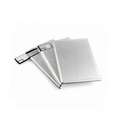 China Memoria Flash 4GB 8GB 16GB de la tarjeta de visita del metal USB del logotipo del laser USB en venta