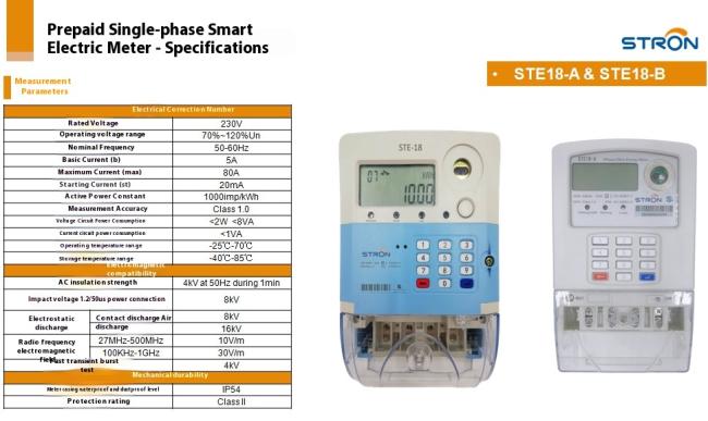 Smart Prepaid Electricity Meter Empowering Businesses with Smart Energy Management GPRS STS Prepaid Meter Single Phase Intelligent Mobile Payment with Advanced Mobile Technology