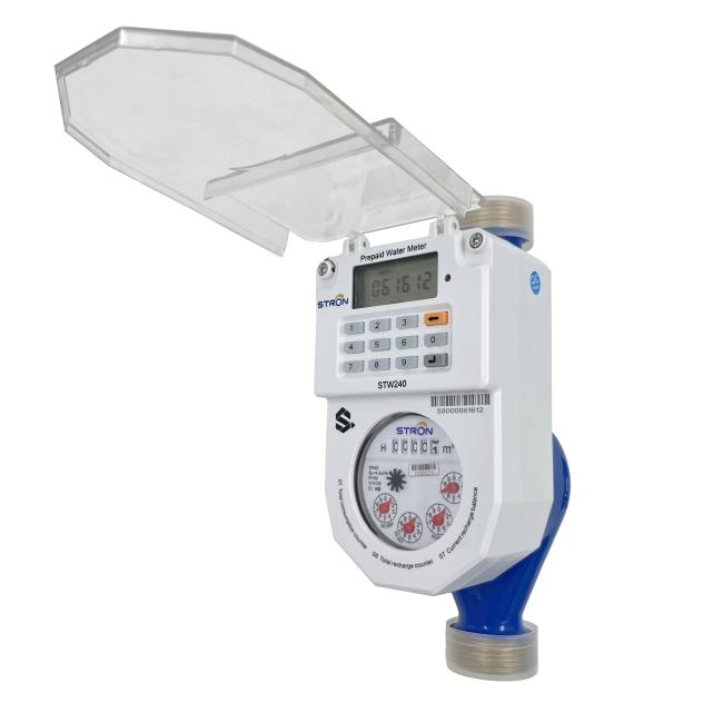 High Capacity Wireless Smart RF Laura Prepaid Water Meter Factory Sale IP68 With Split Keypad High Capacity Battery OEM