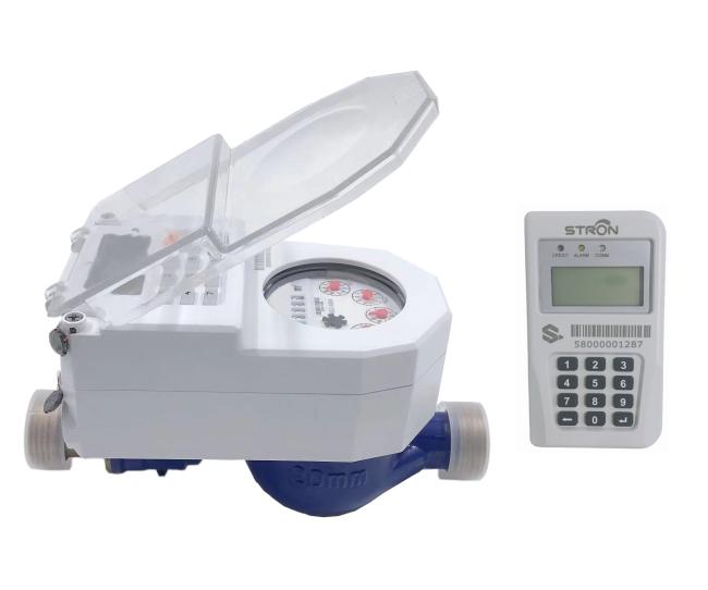 High Capacity Wireless Smart RF Laura Prepaid Water Meter Factory Sale IP68 With Split Keypad High Capacity Battery OEM