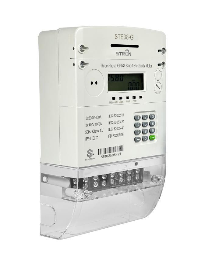 Keypad Input Single Phase Smart Prepaid Electricity Meter with Low Credit Alarm and 220V Voltage Rating