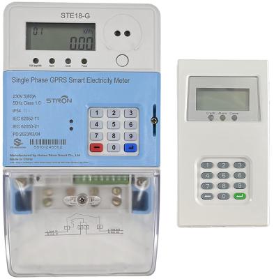 Cina Metro pagato anticipatamente astuto di elettricità di monofase 20mA con la tastiera di Digital in vendita