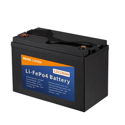 130ah ηλιακή μπαταρία αποθήκευσης λίθιου Llifepo4 12.8v 1.664kwh