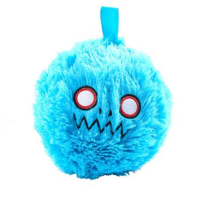 China 6" Fuzzy Fluffy Freaky Face Ball with 100g-600g Capacity for sale