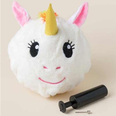 China Add Some Magic to Your Playtime with Furry Friendz Plush Unicorn Inflatable Ball for sale