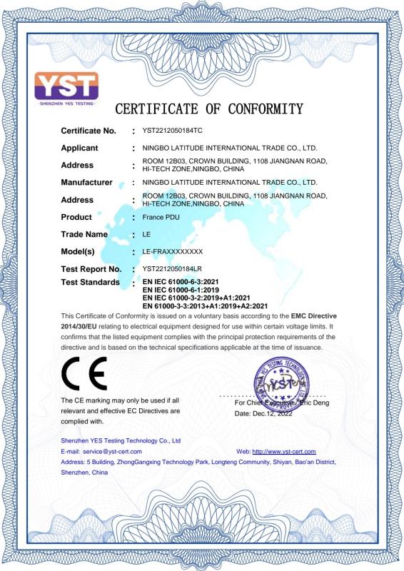 - Ningbo Latitude Communication Equipment Co.,Ltd