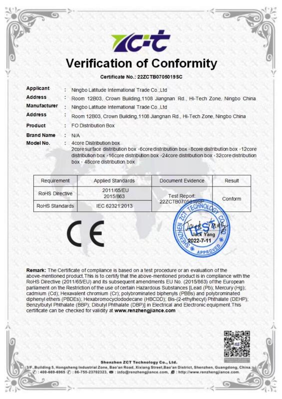 - Ningbo Latitude Communication Equipment Co.,Ltd