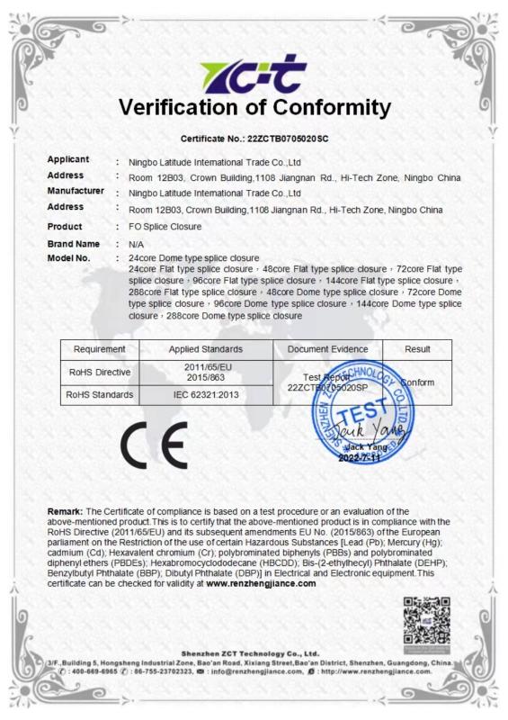 - Ningbo Latitude Communication Equipment Co.,Ltd