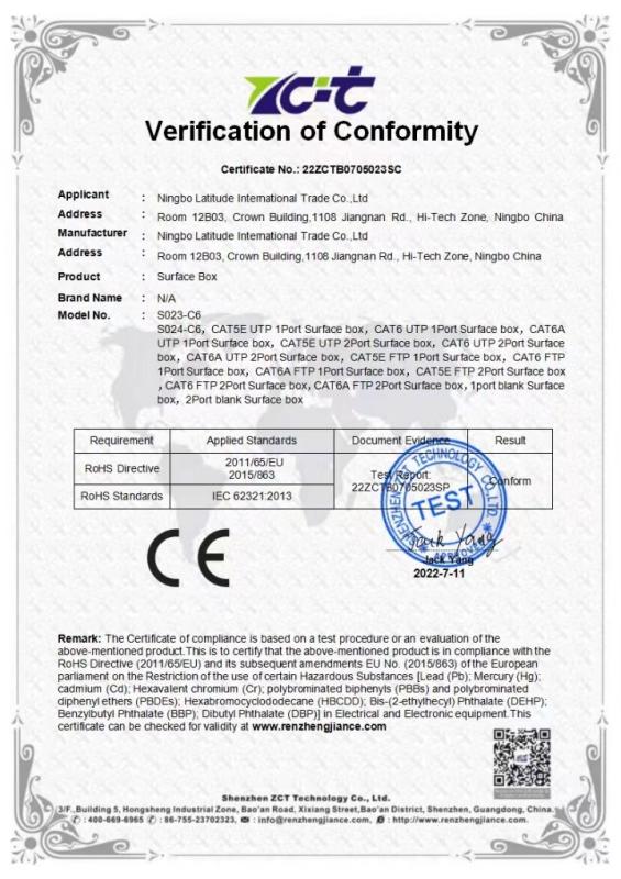 - Ningbo Latitude Communication Equipment Co.,Ltd