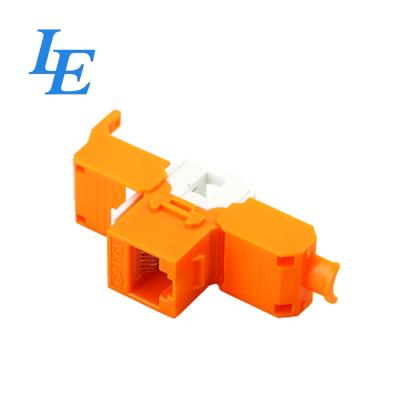 China Top Qualität Orange Cat5e Cat6 Ethernet Keystone Jack Verwendung für leere Platte zu verkaufen