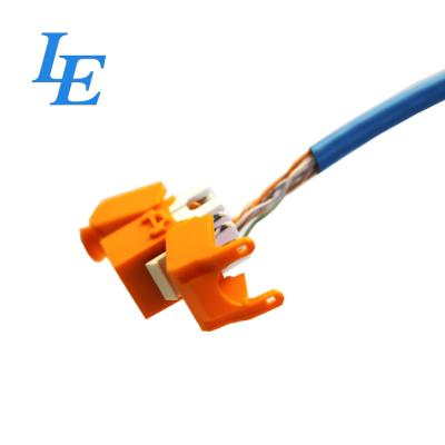 China Top Qualität Orange Cat5e Cat6 Ethernet Keystone Jack Verwendung für leere Platte zu verkaufen