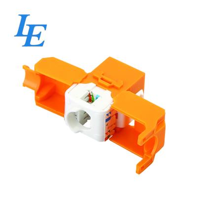 China Top Qualität Orange Cat5e Cat6 Ethernet Keystone Jack Verwendung für leere Platte zu verkaufen