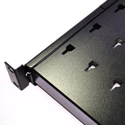 Китай 19-дюймовая ширина 440 мм глубина 550 мм металлические фиксированные аксессуары для серверного шкафа выдвижная полка для сетевого шкафа продается