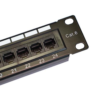 China RJ45 Jacks Network Patch Panel for Networking and Network Cabling System 1U Height for sale