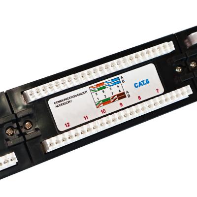 China RJ45 Jacks Network Patch Panel for Networking and Network Cabling System 1U Height for sale
