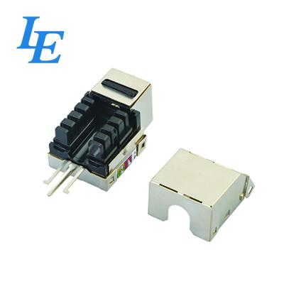 China Weißes Netz Trapezfehler-Jack für Ethernet-Netzwerk Phosphor-Bronzen-Material zu verkaufen