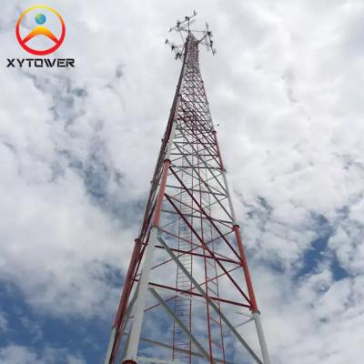 China Self Supported Tubular Steel Lattice 5G Cellular Communication Tower for sale