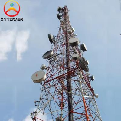 China Galvanized Multi Functional Steel Angular Gsm Internet Antenna Telecommunication Towers for sale