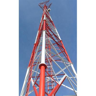 China 3 Legged Steel Tubular Self Supporting Hot Dip Galvanized 40m Telecom Cell Tower for sale