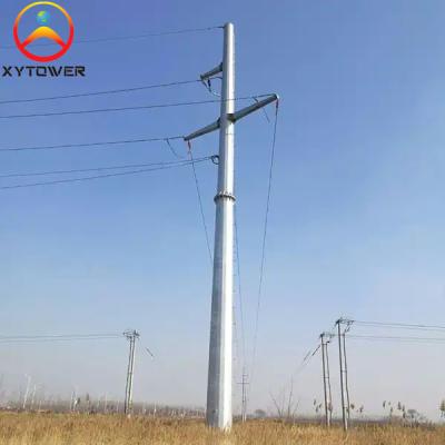 China Hot DIP Galvanized Steel Utility Pole 35FT 40FT Power Monopole for sale