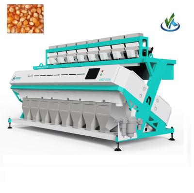 Cina CCD Grains Creals Nuts Beans Color Sorting Machine 8 Chute 512 Channels in vendita