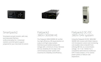 Chine Contrôle des solutions 864KW Smartpack2 de puissance d'Eltek 380Vdc de sites de télécom à vendre