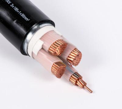 Tri câble de polyéthylène lié de PVC du noyau 0.6kV 1kV par croix