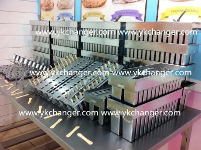 China Os moldes de aço inoxidável do gelo do molde do lolly de gelo ajustaram o mexicano Paletas 2x12 26molds 123ml com o extrator da hélice do molde do enchimento 35ml à venda