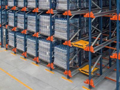China Warehouse Radio Shuttle Racking 800–1200kg/Pallet Industrial Shelving Systems Customized for sale