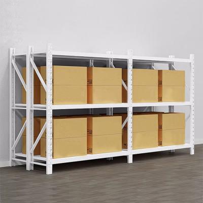 China Boltless Or Welding Type Medium Duty Racking Metal Industrial Longspan Shelving for sale