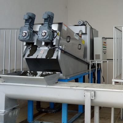 China 1500mm Sludge Filter Press Machine Double Belt Press Slurry Dewatering Equipment for sale