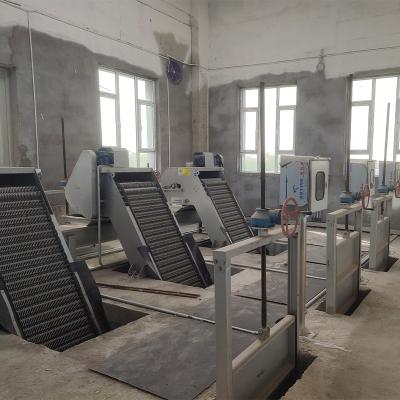 China Self Cleaning Backwash Rotary Mechanical Screen Wastewater Automatic Nozzle Washdown Non Clogging Operation for sale