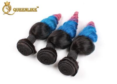 Cina Multi capelli umani sciolti colorati di Wave del tessuto indiano a 16 pollici blu dei capelli umani in vendita