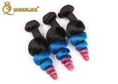 Cina Capelli umani sciolti indiani di Wave di Ombre di estensioni variopinte dei capelli per le donne di colore in vendita