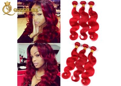 Cina Le estensioni peruviane a 16 pollici rosse evidenziate dei capelli umani per bellezza funziona in vendita