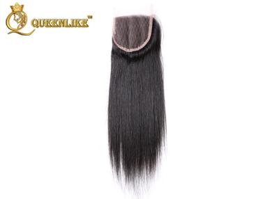 Cina Chiusura media del tessuto dei capelli umani della chiusura di estensioni dei capelli di Brown con i capelli del bambino in vendita