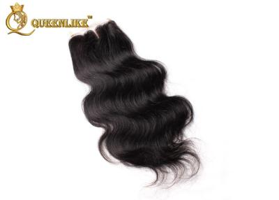 Cina Ente vergine Wave della chiusura del pizzo dei capelli umani 100 estensione dei capelli di tre parti in vendita