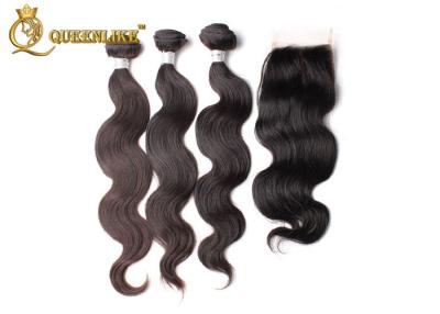 Cina tessuto reale brasiliano dei capelli di Wave del corpo della chiusura del pizzo dei capelli umani di 100% in vendita