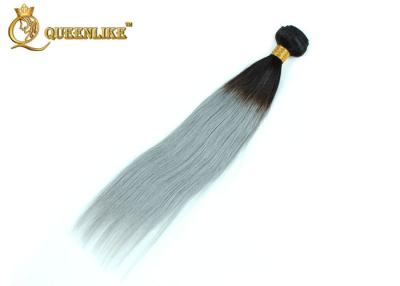 Cina Un tessuto diritto cambogiano 1b di due toni/capelli umani estensioni a 30 pollici grige dei capelli in vendita
