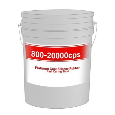 China Mix Viscosity 800-20000cps Platinum Cure Silicone Rubber with Fast Curing Time and Adjustable Working Time for sale