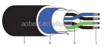 2 core Paired AWG 18 Al Foil shield twisted pair instrument cable