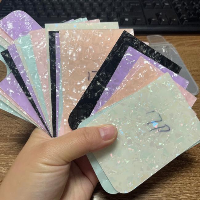 Color variations and patterns available for phone case patches