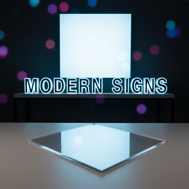 Clear acrylic sheet dimensions and customization options diagram